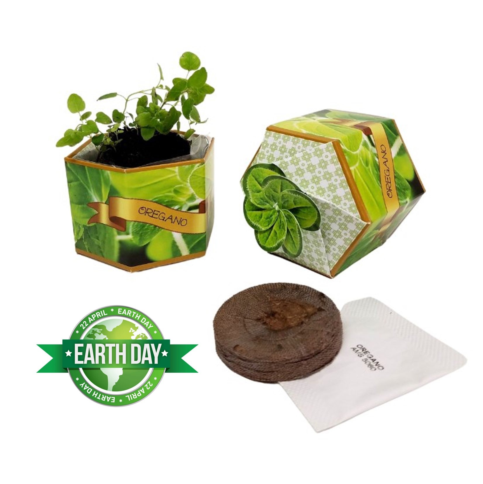 Custom Planter Kits | Biodegradable | USA Made | Full Color | Eco Promotional Products